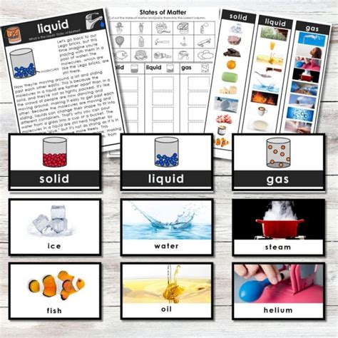 Solids Liquids And Gases Examples