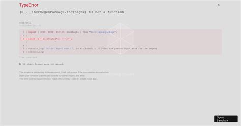 Npm Playground Forked Codesandbox