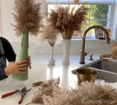 Stylish Boho DIY Pampas Grass Christmas Tree Cuckoo Design