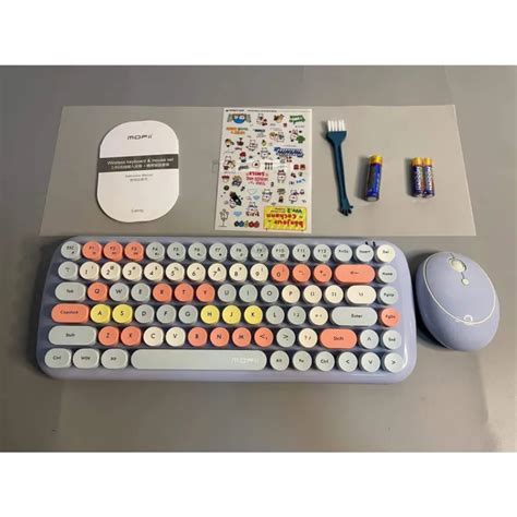 Mofii Candy 2 4g Mini Wireless Keyboard And Mouse Combo Retro Gaming