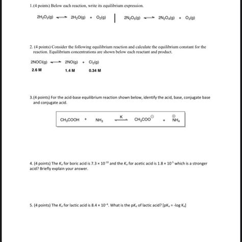 solved 1 4 points below each reaction write its