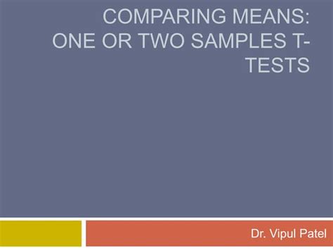 Spss2 Comparing Meanstwogroups Pptx