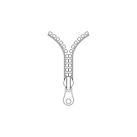 Premium Vector Zipper Vector Icon