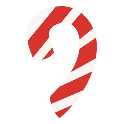 Flat Candy Cane Element Christmas Event Vector Illustration 29288469