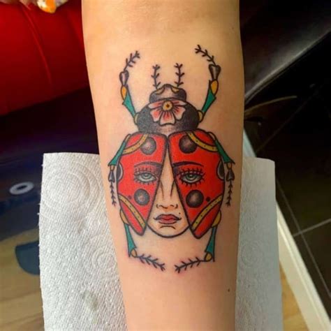 51 Cute Ladybug Tattoo Designs And Ideas Artistic Haven