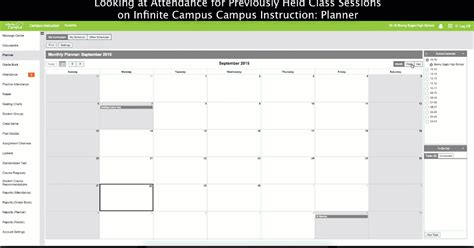 Checking Past Class Attendance In Infinite Campus Campus Instruction