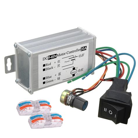 Amazon Com DC PWM Motor Speed Controller 20A 1200W Motor Pulse Width Modulator Regulator DC