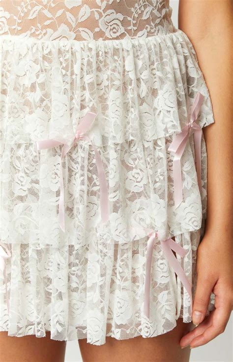 My Darling White Lace Mini Dress Beginning Boutique Us