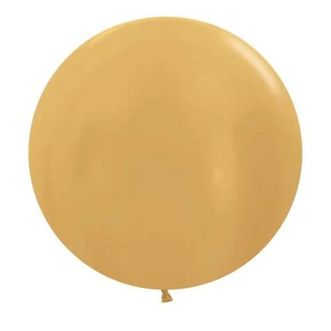 Balão Dourado Metalizado Latex Com 90 Cm