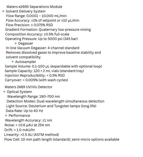 Pharmaceutical Hplc System Model Namenumber 2489 Waters At ₹ 850000