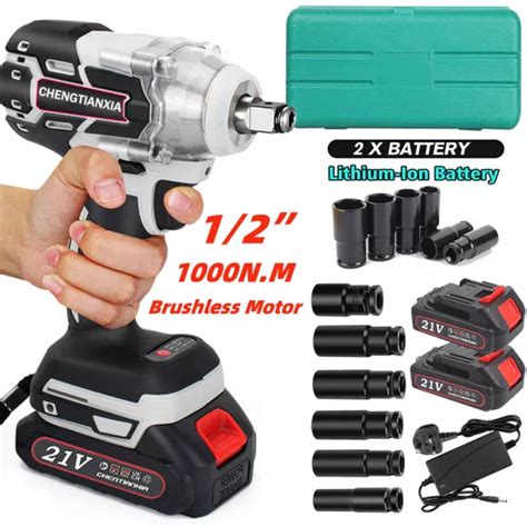 1000NM 1 2 CORDLESS Electric Impact Wrench Drill Gun Ratchet Driver 1