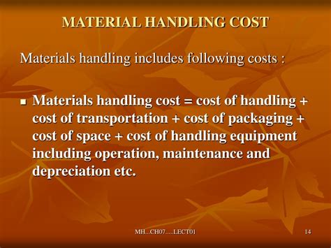 Ways Of Reducing Material Handling Cost
