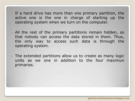 Hard Drive Partitions Ppt