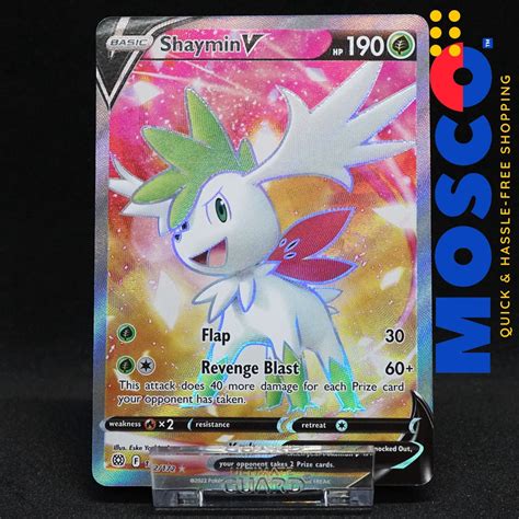 Shaymin V 152172 Full Art Ultra Rare Sword And Shield Brilliant