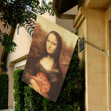 Mona Lisa Valentines Day Garden Flag 28x40 （without Flagpole） Id D3768076