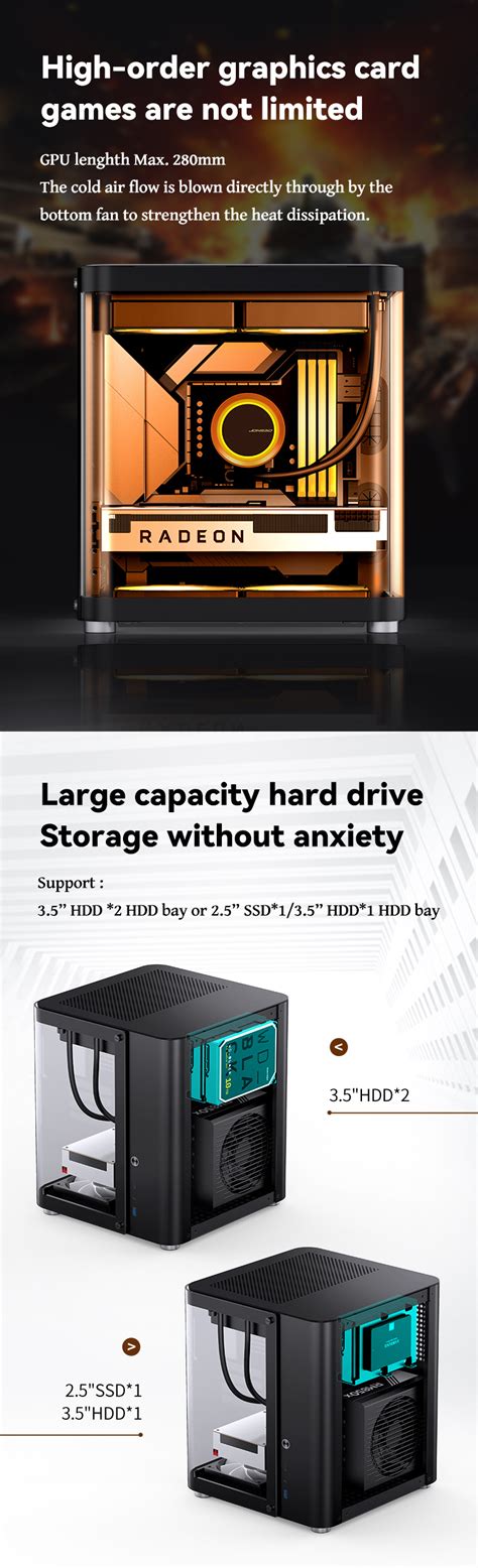 Jonsbo Tk 1 M Atx Mini Tower Case Black Tk 1 Black