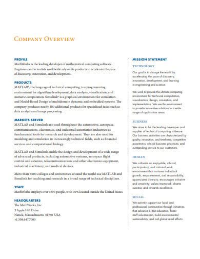 FREE 11 Company Overview Templates in PDF MS Word Blog Hồng