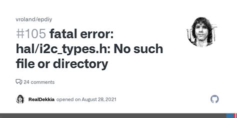Fatal Error Hal I2c Types H No Such File Or Directory Issue 105