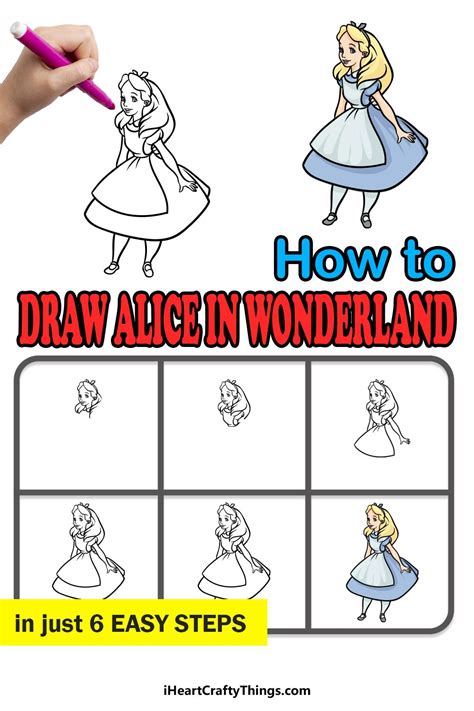 How To Draw Alice In Wonderland A Step By Step Guide Alice In