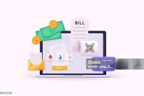 지불 개념 송장 및 전기 계량기 공과금 납부 유틸리티 은행 레스토랑 및 기타 지불 3d 벡터 일러스트레이션 가격에 대한 스톡 벡터 아트 및 기타 이미지 Istock