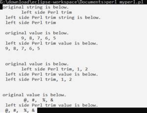 Perl Trim Learn How Does The Trim Function Works In Perl