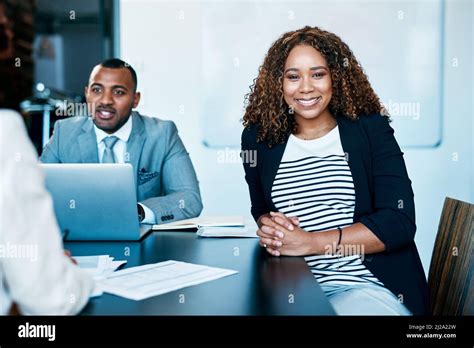 This Meeting Couldnt Be Going Better Cropped Portrait Of An Attractive Young Businesswoman