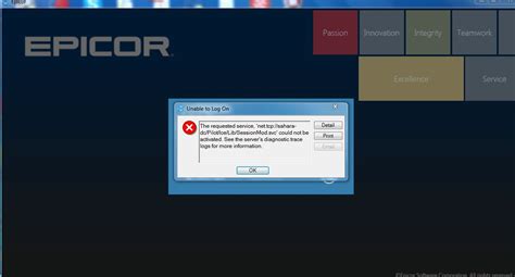 Epicor Appliction Error Software Spiceworks Community