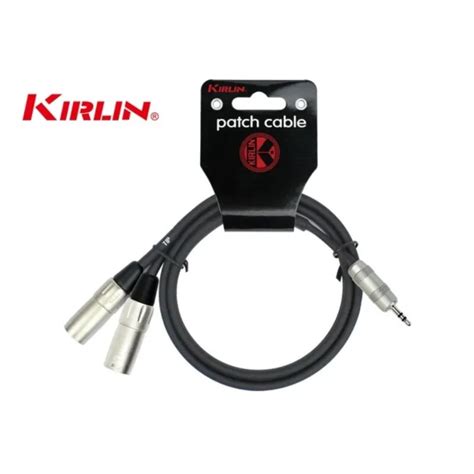 Kirlin Y 370pr 2m 35mm Trs Plug To 2x Xlr Male Patch Cable 2 Meter