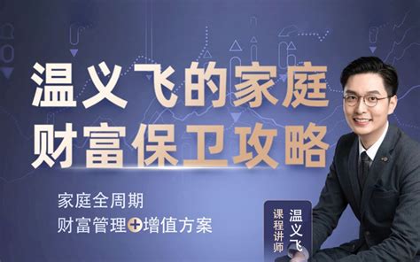 温义飞给中国家庭的全面财富管理课哔哩哔哩bilibili