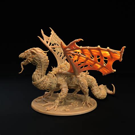 3D Printable Mimic Dragon PRESUPPORTED Oozes VS Mimics By The