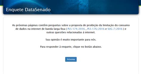 Senado Federal Quer Saber O Que Você Acha Das Franquias Para Internet