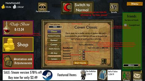pc unity port ui idea homescreen r townofsalemgame