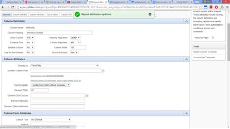 How To Change Column Attributes On Oracle APEX Stack Overflow