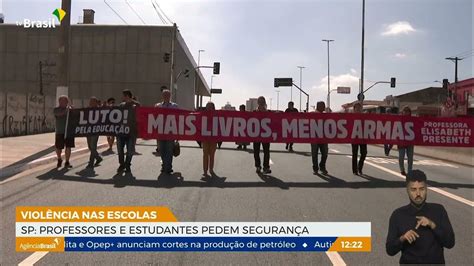 Ato relembra professora morta em ataque e pede fim da violência Repórter Brasil Tarde TV