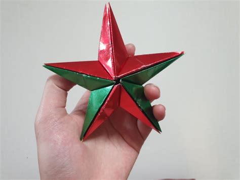 색종이로 입체 별 접는 방법 별종이접기 네이버 블로그
