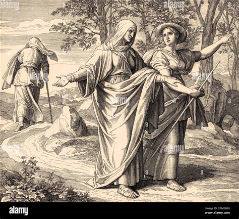 Naomi Ruth And Orpah Old Testament By Julius Schnorr Von Carolsfeld