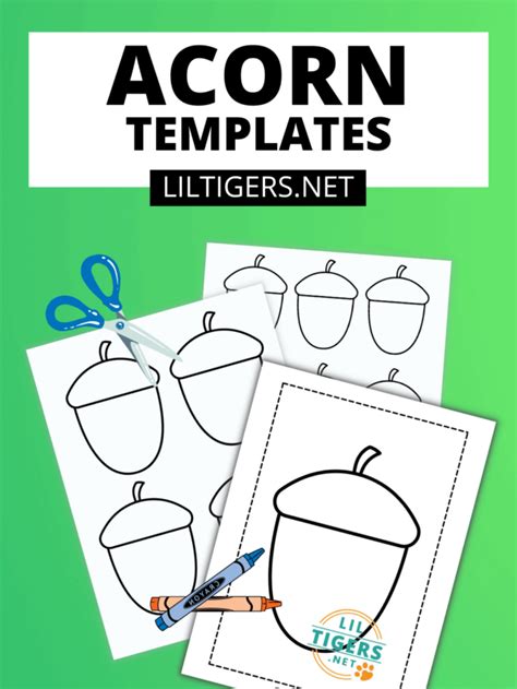 Free Printable Acorn Templates Lil Tigers