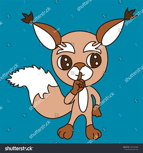 Emoji Character Shushing Shhh Politely Tell Stock Vector Royalty Free