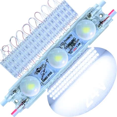 100pçs Módulo Led 24v Ip68 Coreano 3 leds 1 5w Ip68 24volts Frete grátis