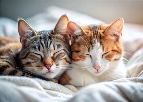 Cuddleup Kittens Adorable Siblings Snuggle For A Peaceful Nap In A Cozy Cat Bed Capturing The