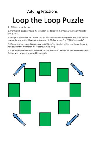 Adding Fractions Fun Puzzle Ks2 Year 6 Teaching Resources