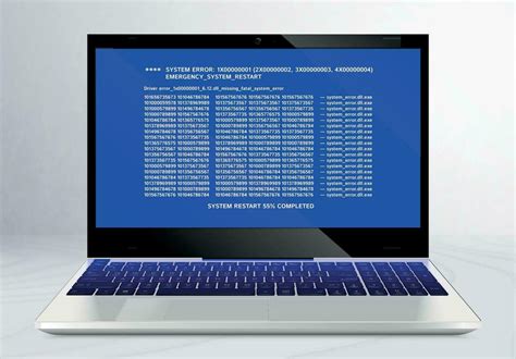 Blue Screen Program Composition Vector Art At Vecteezy