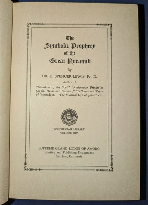 Whats Under The Sphinx Part Four H Spencer Lewis And The