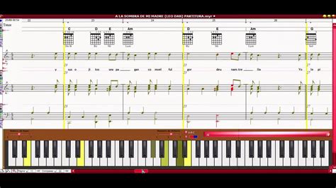 A La Sombra De Mi Madre Leo Dan Partitura Youtube