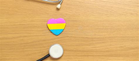 Pansexual Pride Day And Lgbt Pride Month Concept Pink Yellow And Blue