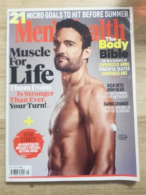 Magazine New Unread Mens Health May Uk 2024 Thom Evans £1480 Picclick Uk
