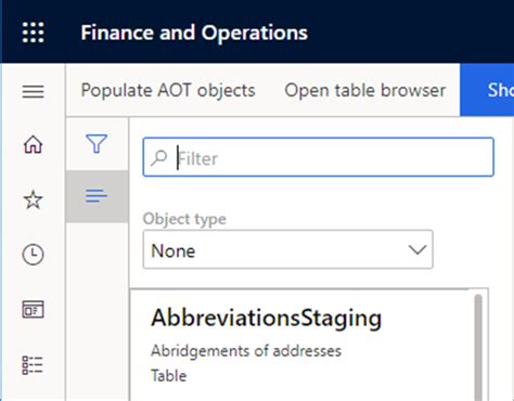 Sherif Fayed D365 Fo Finance And Operations Aot Browser