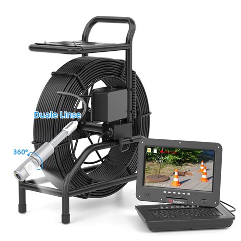 Abwasserkanal-Kamera 360° horizontal drehbar mit Meterzähler – Sanyipace.de