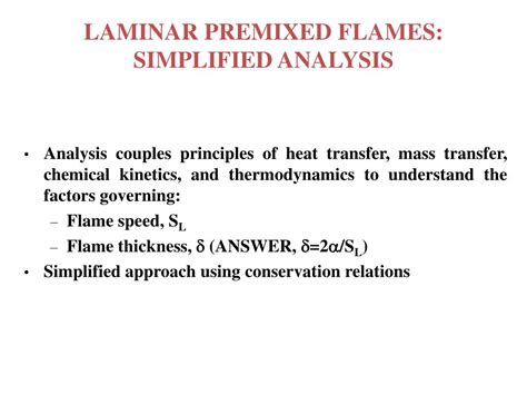 Ppt Laminar Premixed Flames And Diffusion Flames Powerpoint