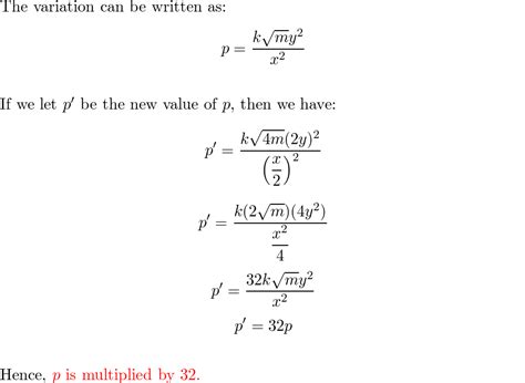 The Variable P Varies Jointly As The Square Root Of M And As Quizlet
